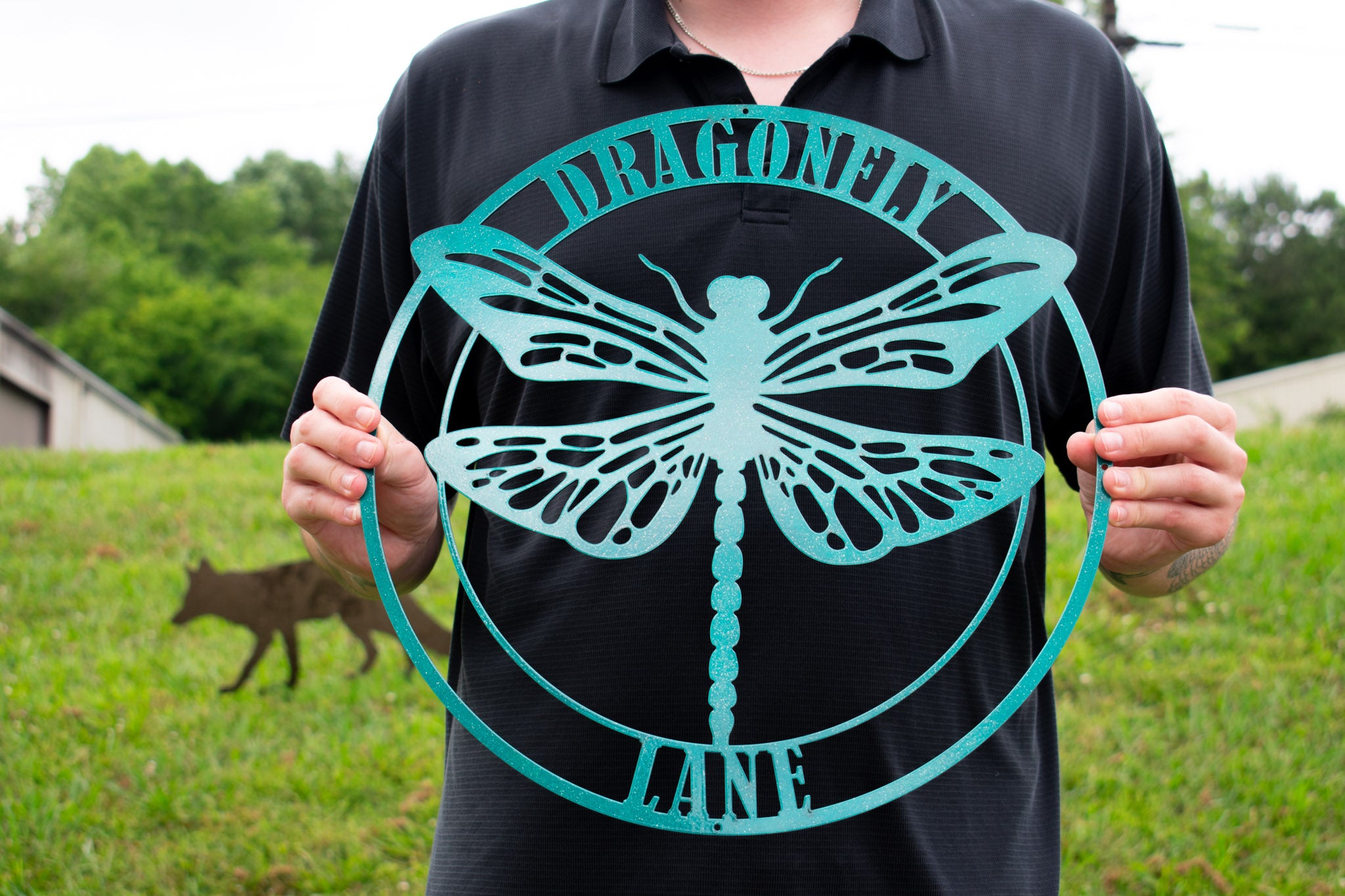 Personalized Dragonfly Garden Sign – Infinity Metals Design