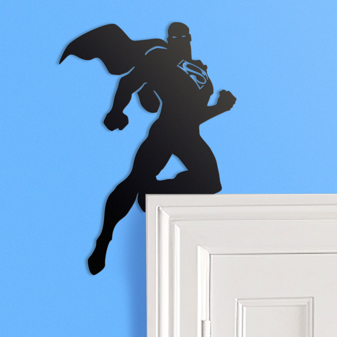 Superman Door Topper - Metal Man Cave Decor & Superhero Gift – Infinity ...