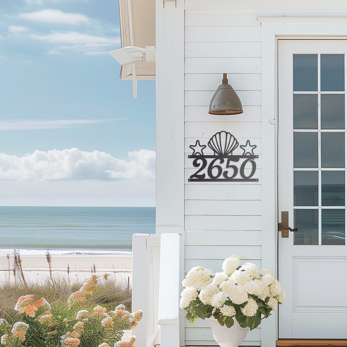 Beach Themed Address Sign – Infinity Metals Design